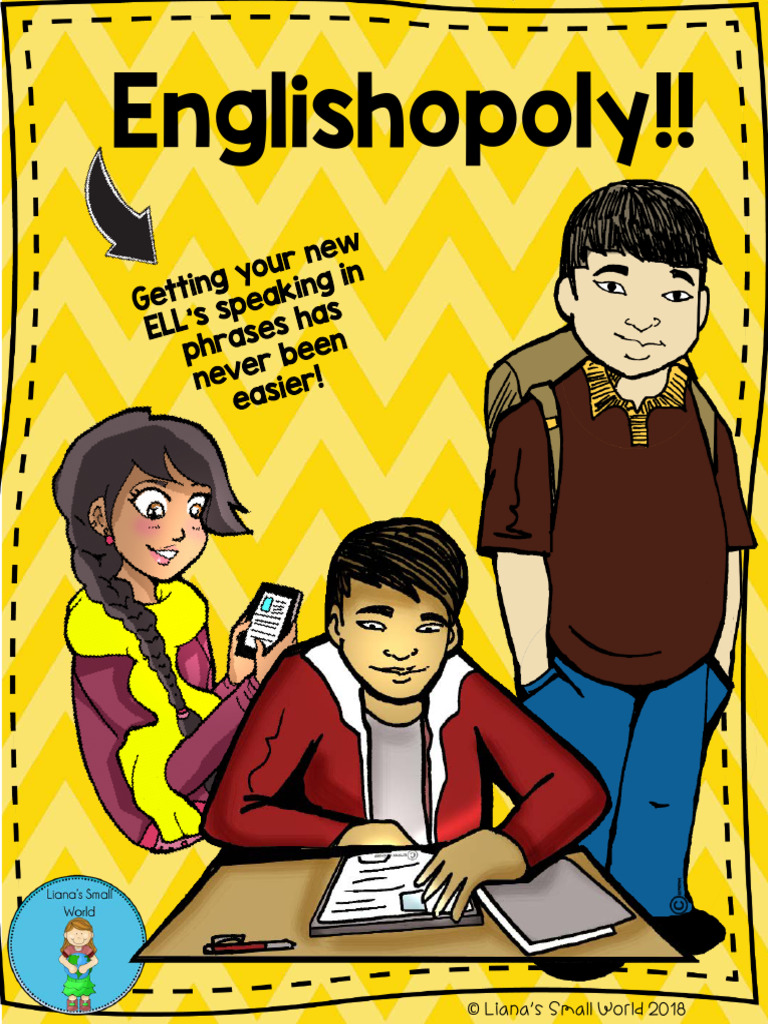 Englishopoly!!: A Game For New ELL's | PDF