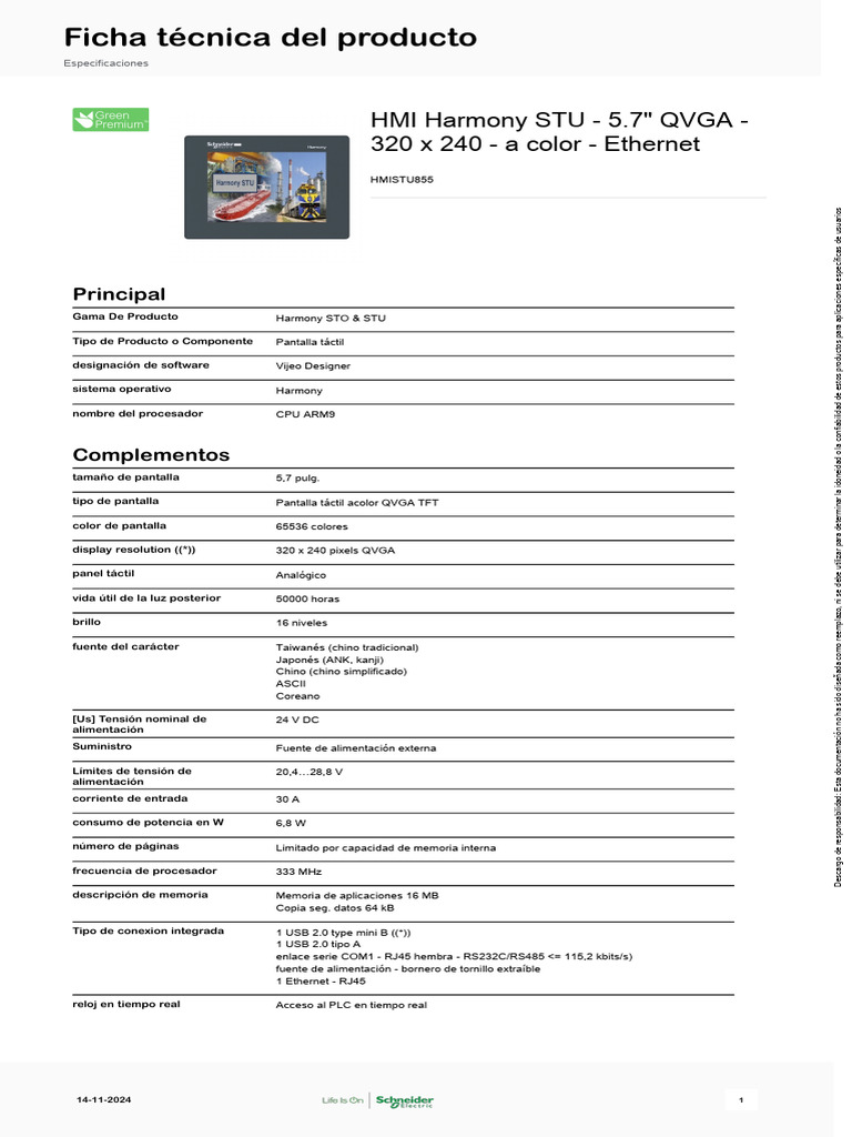 Schneider Electric - Harmony-STO-STU - HMISTU855 | PDF | Ciencias de la ...