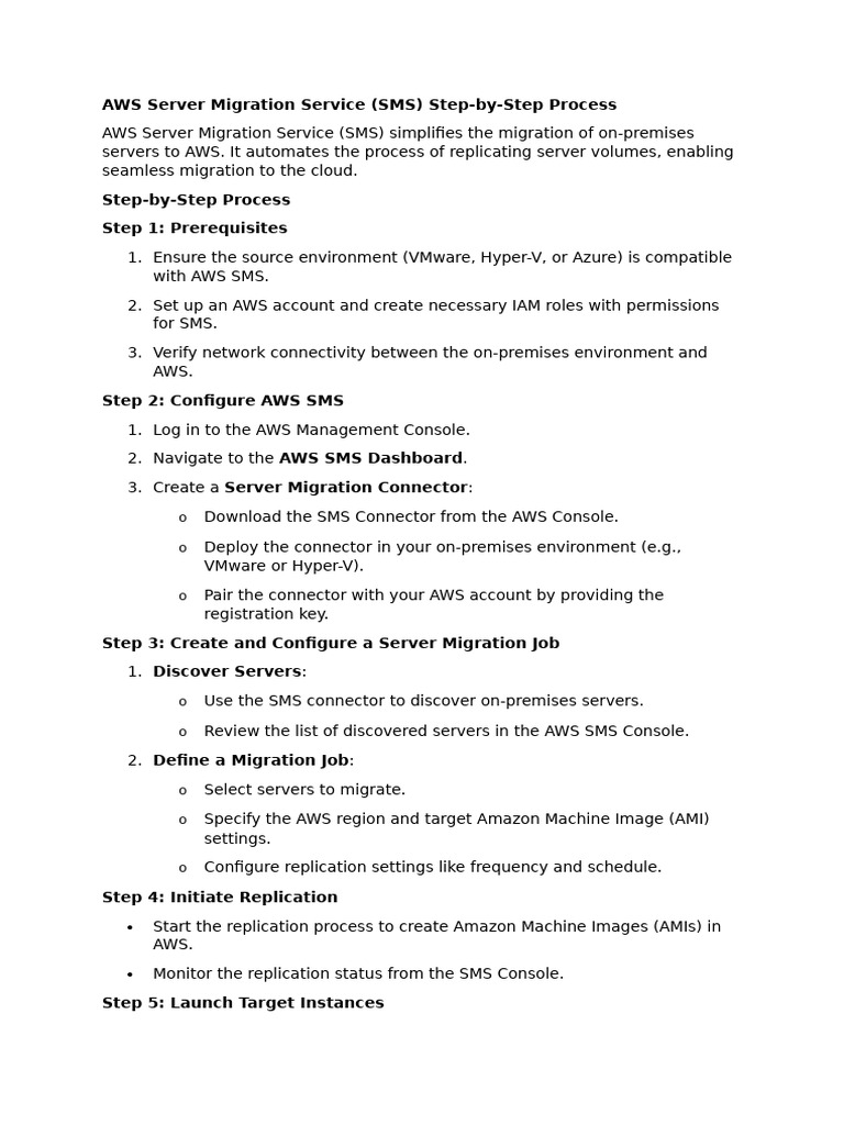 Aws Server Migration Service | PDF | Amazon Web Services | Computer ...