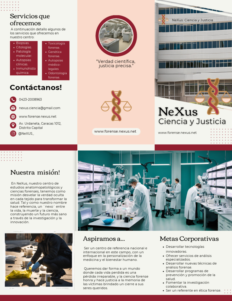 Virginia Rios, NeXus - Triptico | PDF | Jurisprudencia médica | Autopsia