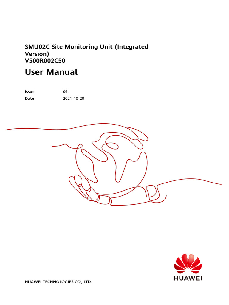 SMU02C V500R002C50 Site Monitoring Unit User Manual (Integrated Version ...