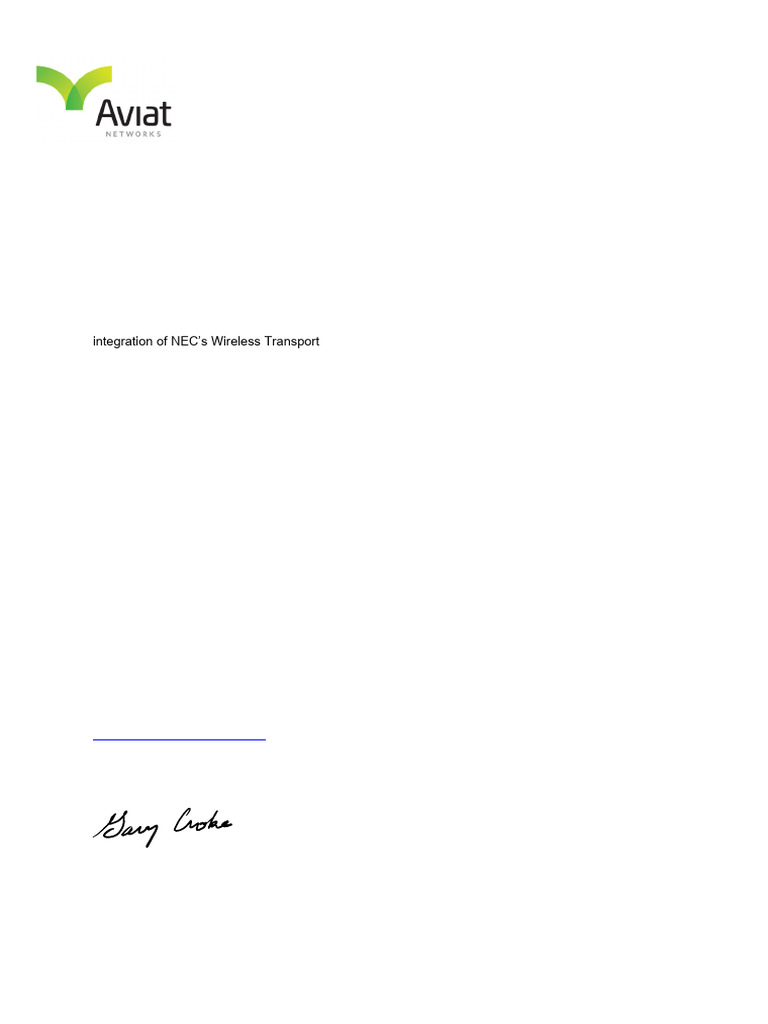 Aviat Letter to NEC Customers_Final 20230526 | PDF | Business | Economies
