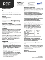 Ficha Tecnica API 50CH Medium | PDF | Laboratorios