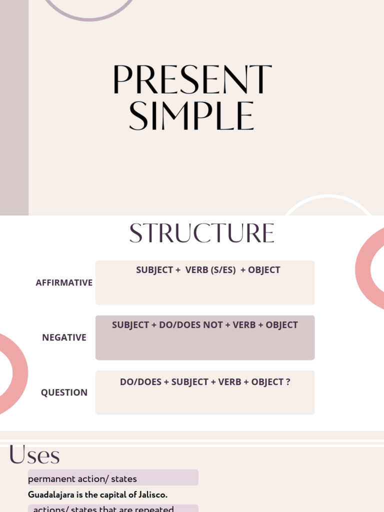 Present Simple | PDF