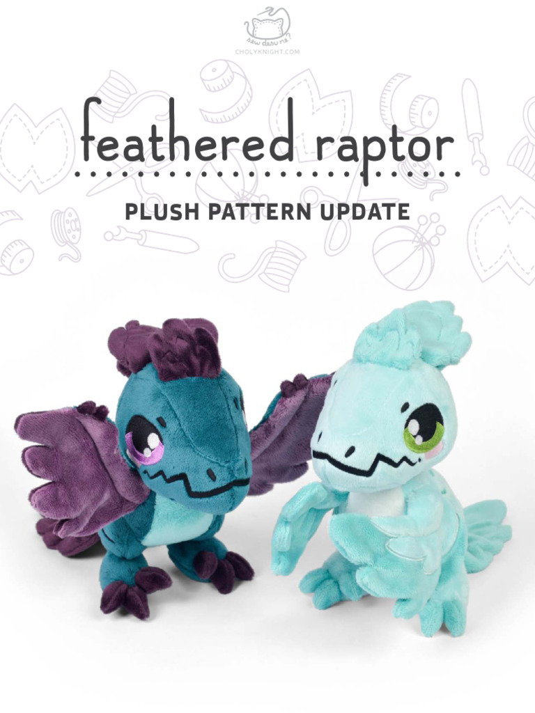 Feathered Raptor Plush Pattern Update | PDF | Sewing | Seam (Sewing)