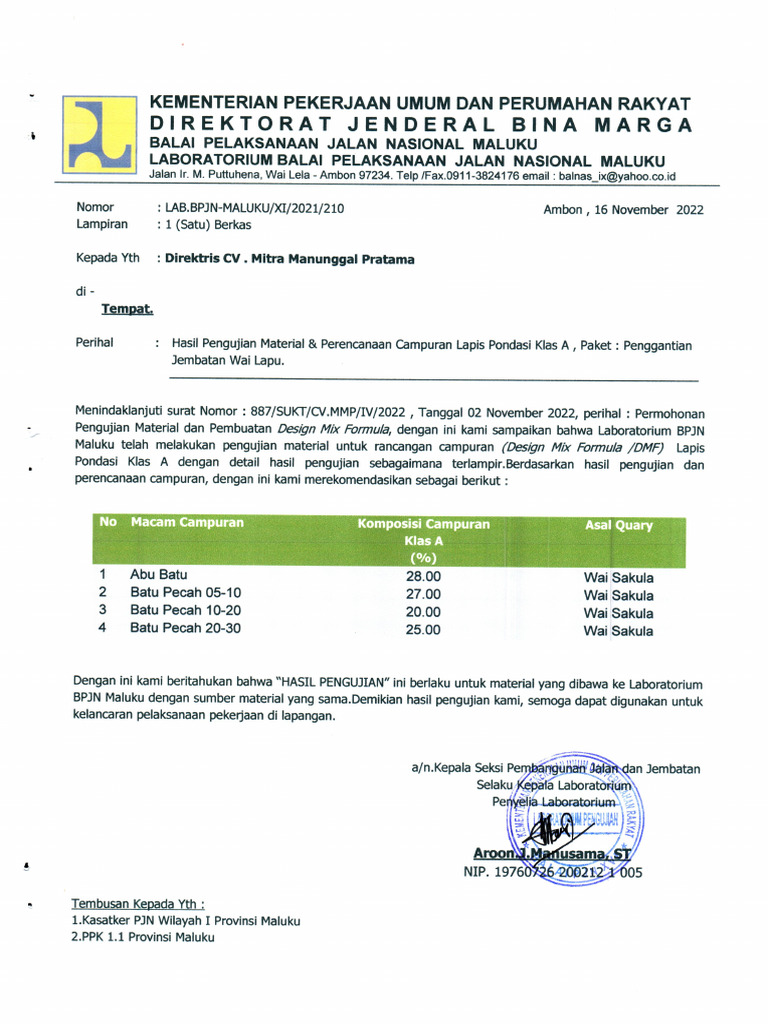 JMD Agregat Klas A | PDF