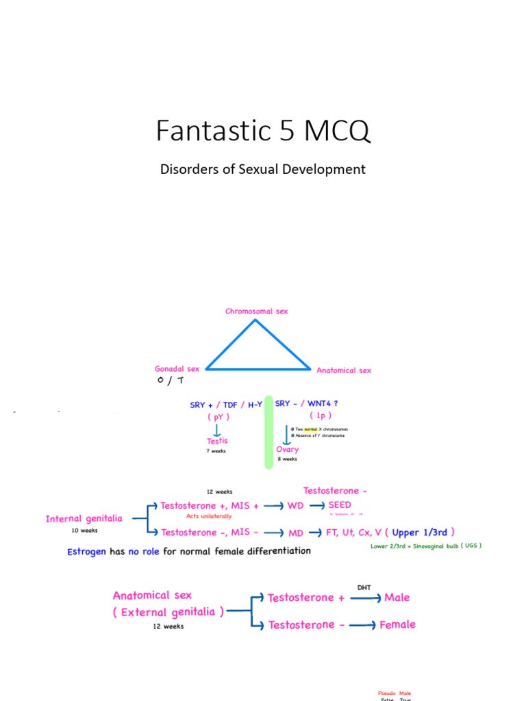 Fantastic 5 MCQ-1 | PDF | Endocrine System | Sex