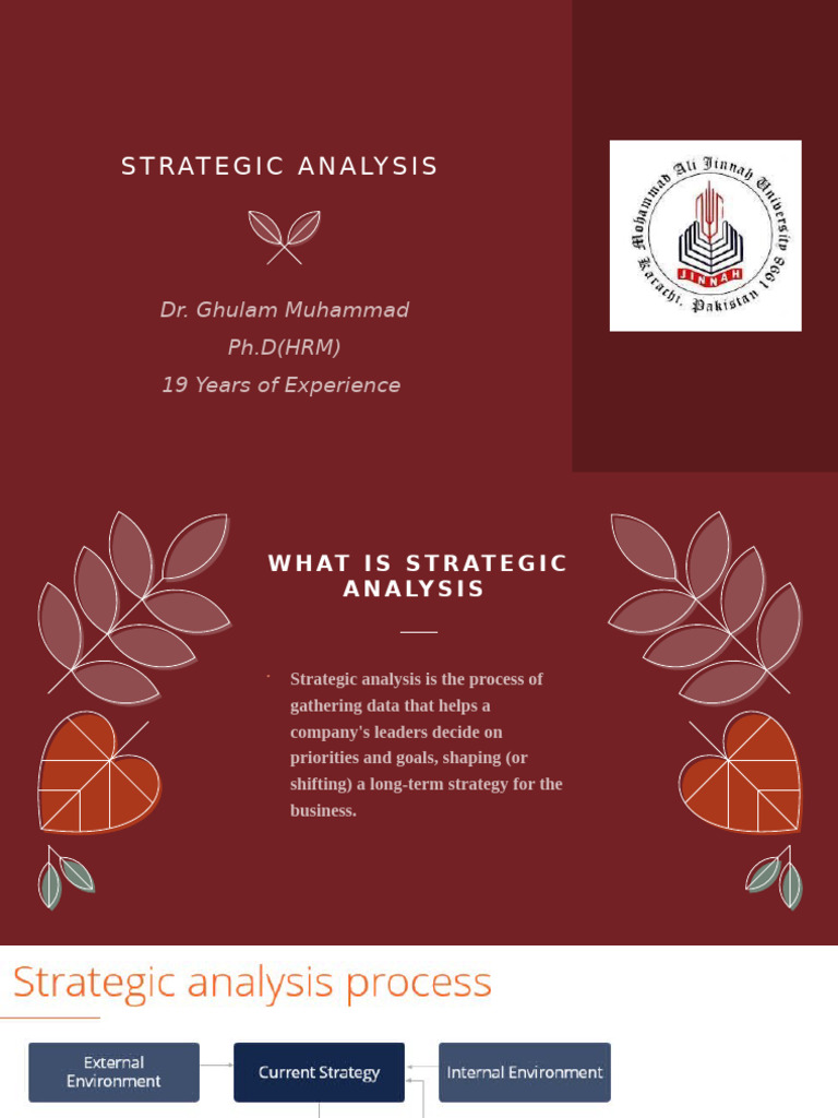 Strategic Analysis Pdf