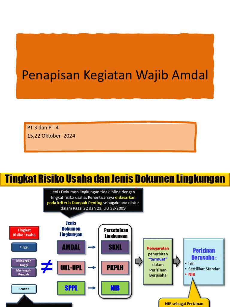 PT 3 dan PT 4 Proses Penapisan AMDAL | PDF