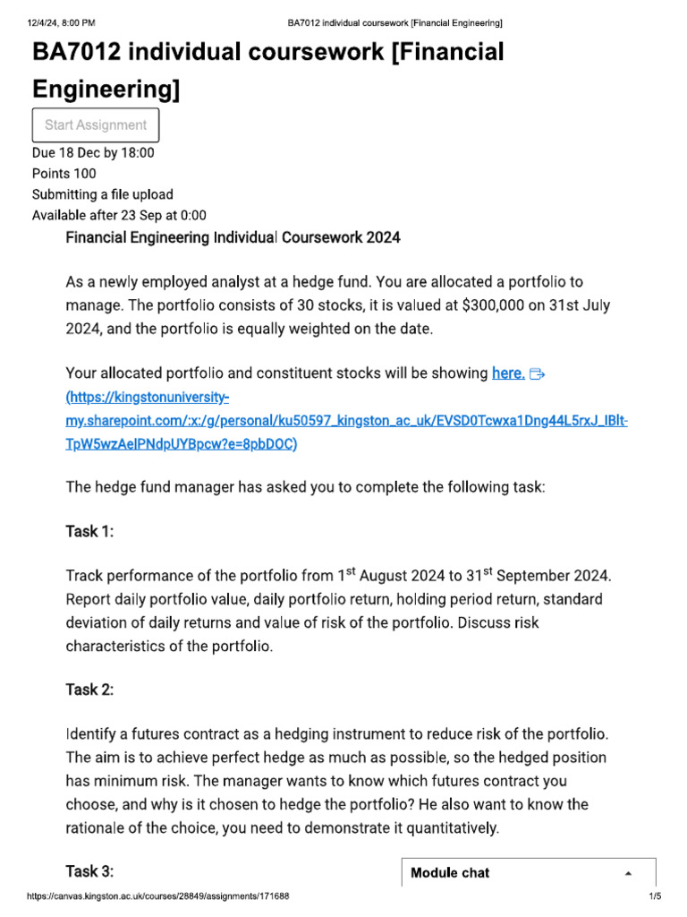 Financial Engineering | PDF