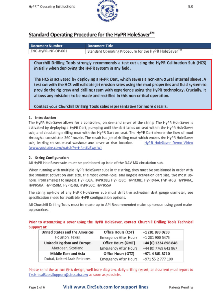 HYPR Hole Saver SOP | PDF