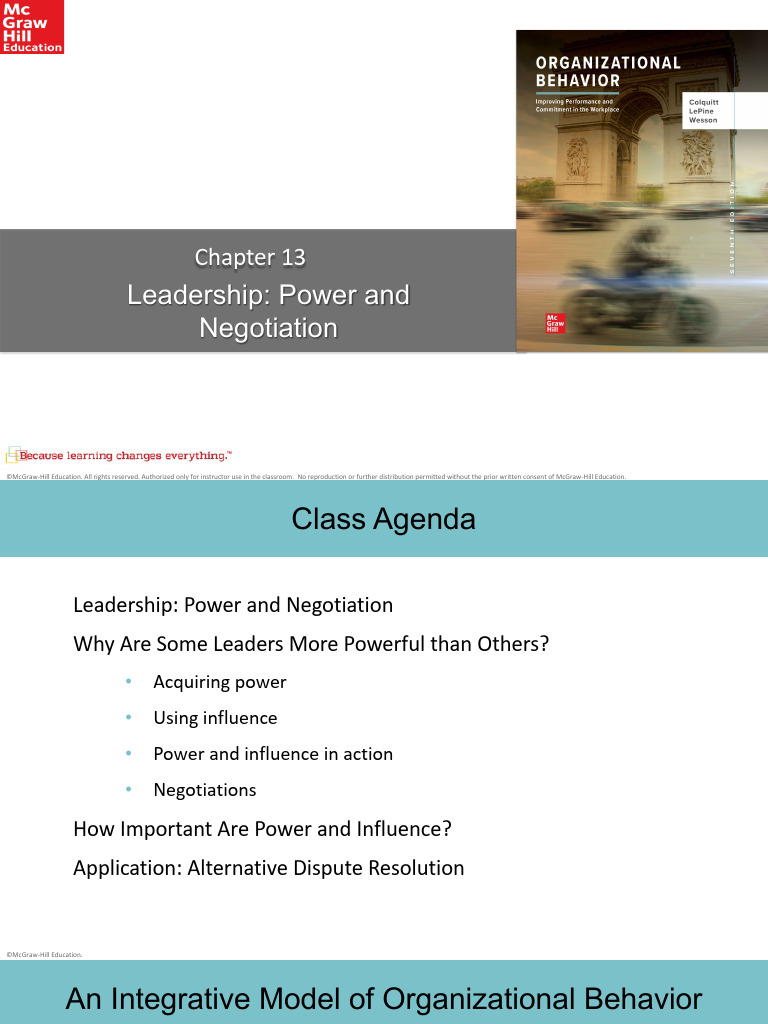 Week_12_Colq7_PPT_Ch13 | PDF | Power (Social And Political) | Negotiation