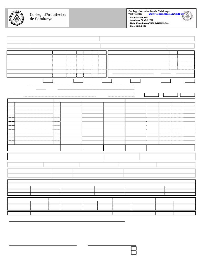 Ficha Caracteristicass Coac | PDF