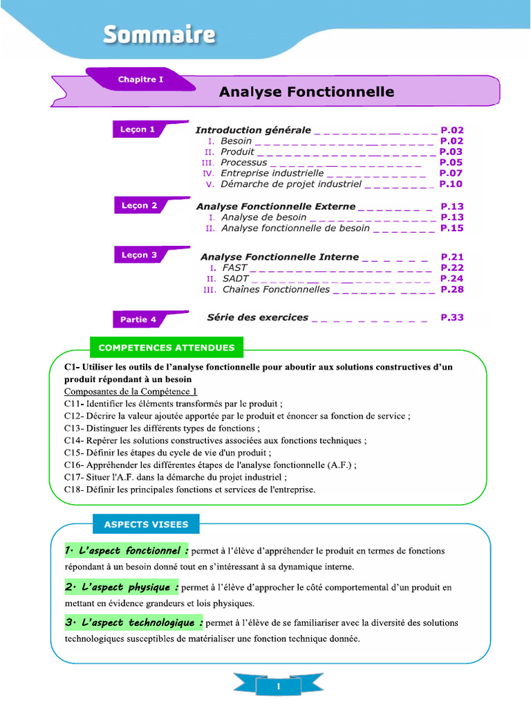 Analyse Fonctionnnelle (SMB 2025) (1) | PDF Analyse Fonctionnnelle (SMB 2025) (1) | PDF