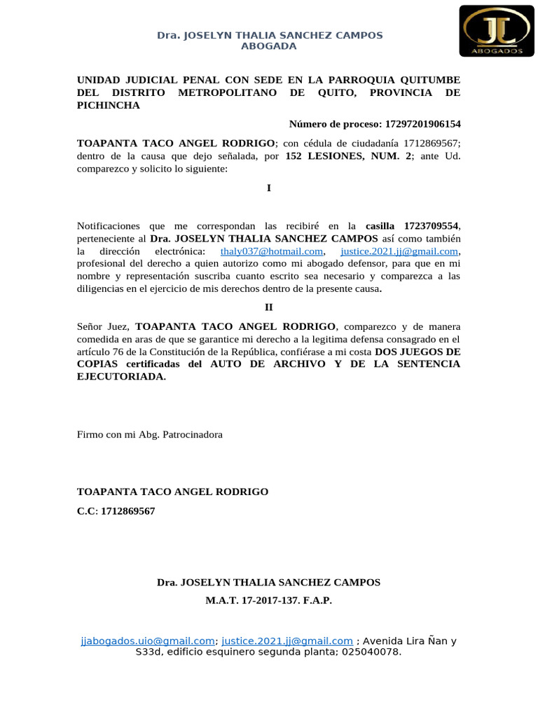 Toapanta Taco Angel Rodrigo (Record Policial) | PDF | Gobernancia | Ley ...