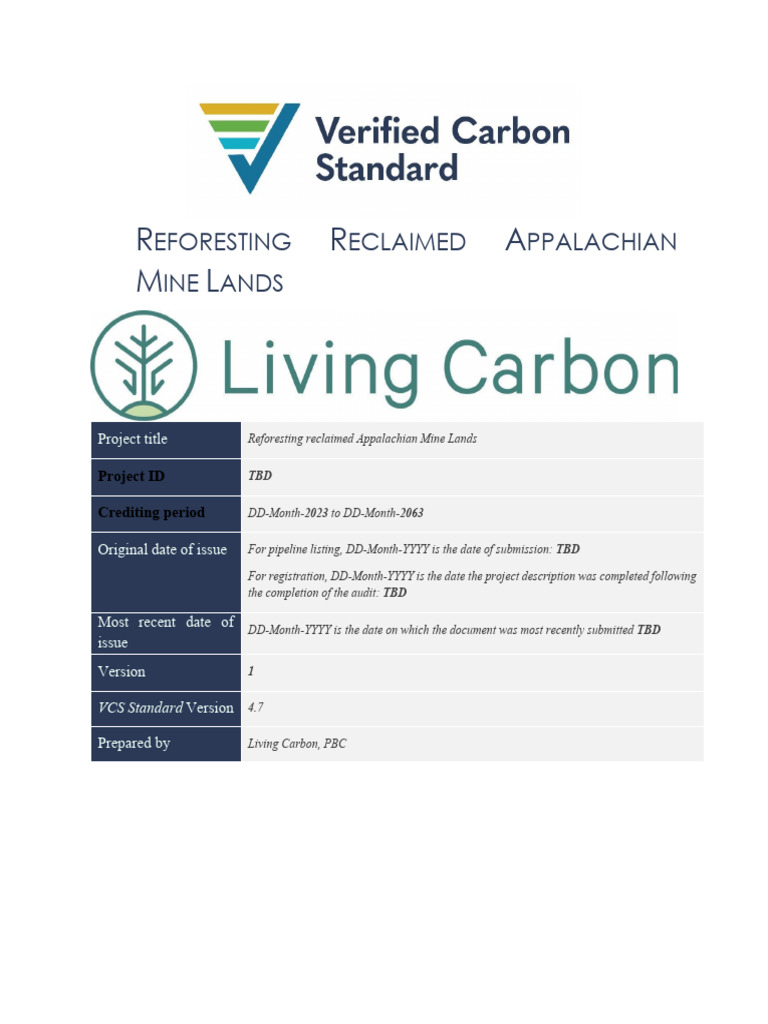 Living Carbon VCS Project Description 13Sept2024 | PDF | Nature | Physical Geography