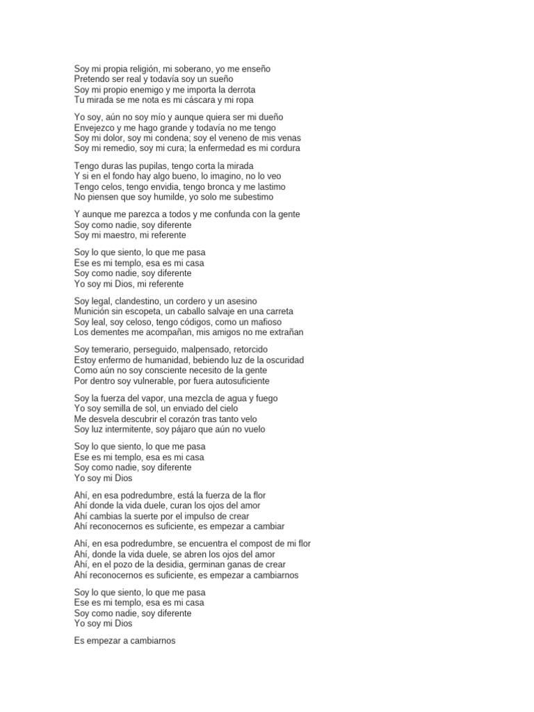 Soy Mi Propia Religión | PDF