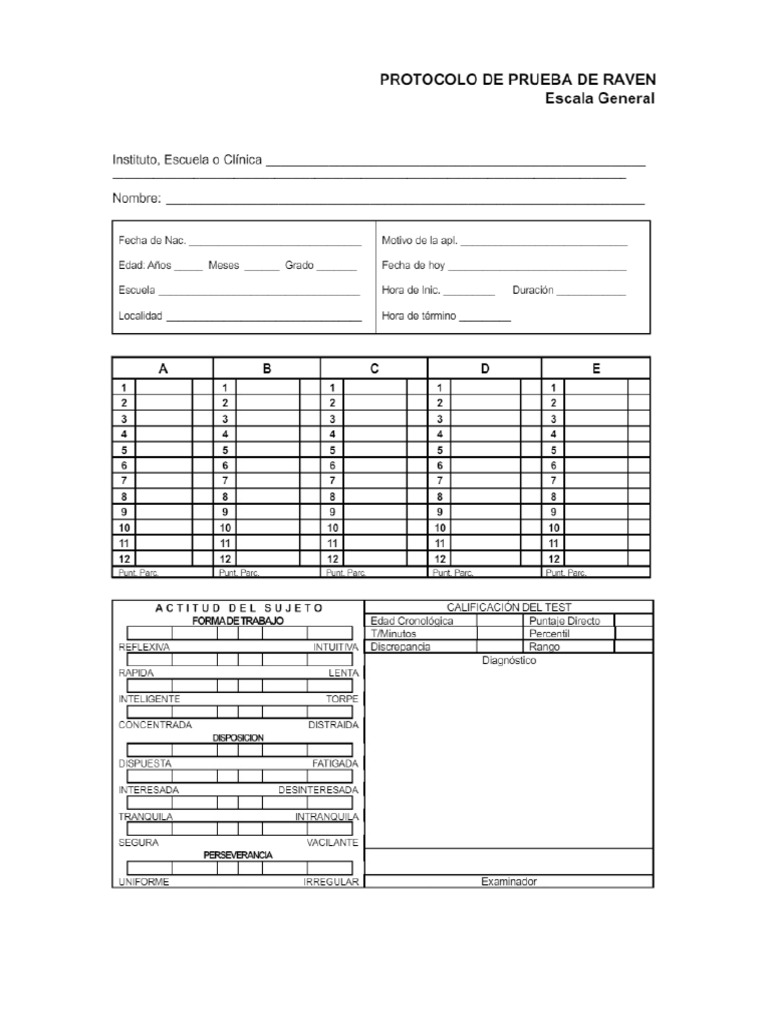 PROTOCOLO DE RS RAVEN | PDF