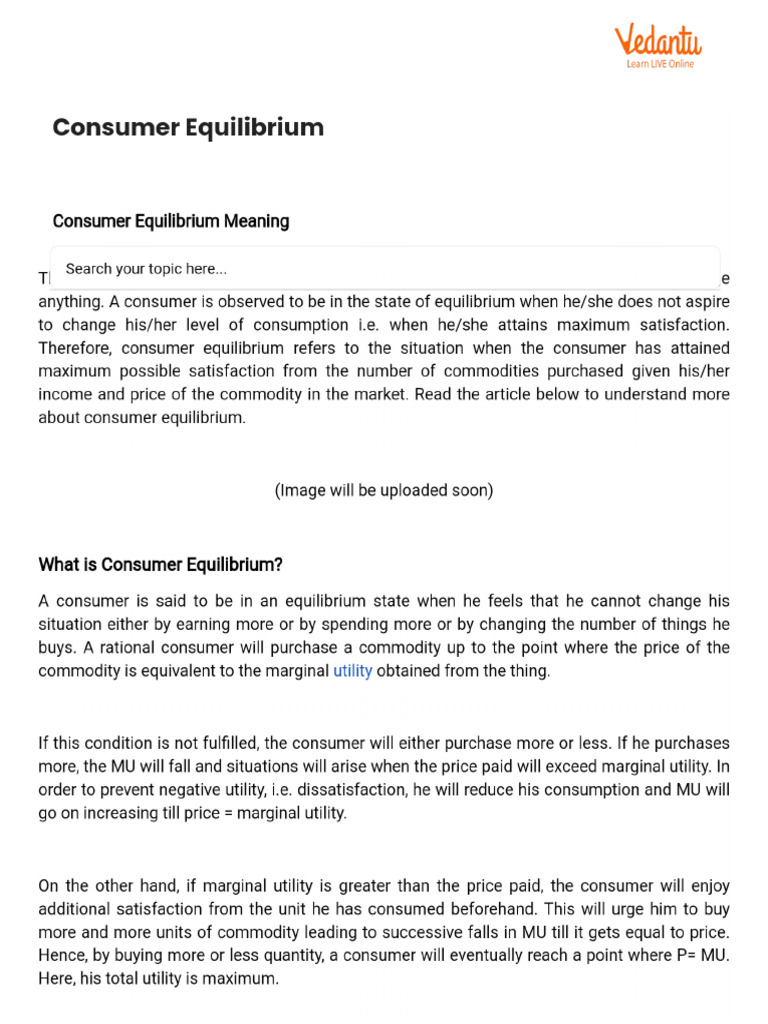 Consumer Equilibrium | PDF