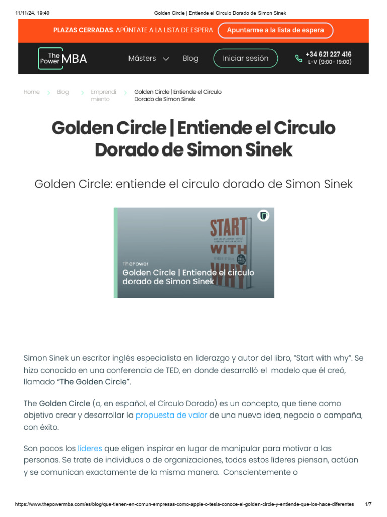 Golden Circle - Entiende El Circulo Dorado de Simon Sinek | PDF | Apple Inc. | Yo pod