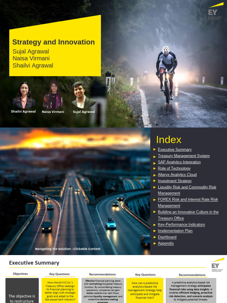 Treasury Innovation & Risk Management | PDF | Analytics | Banks