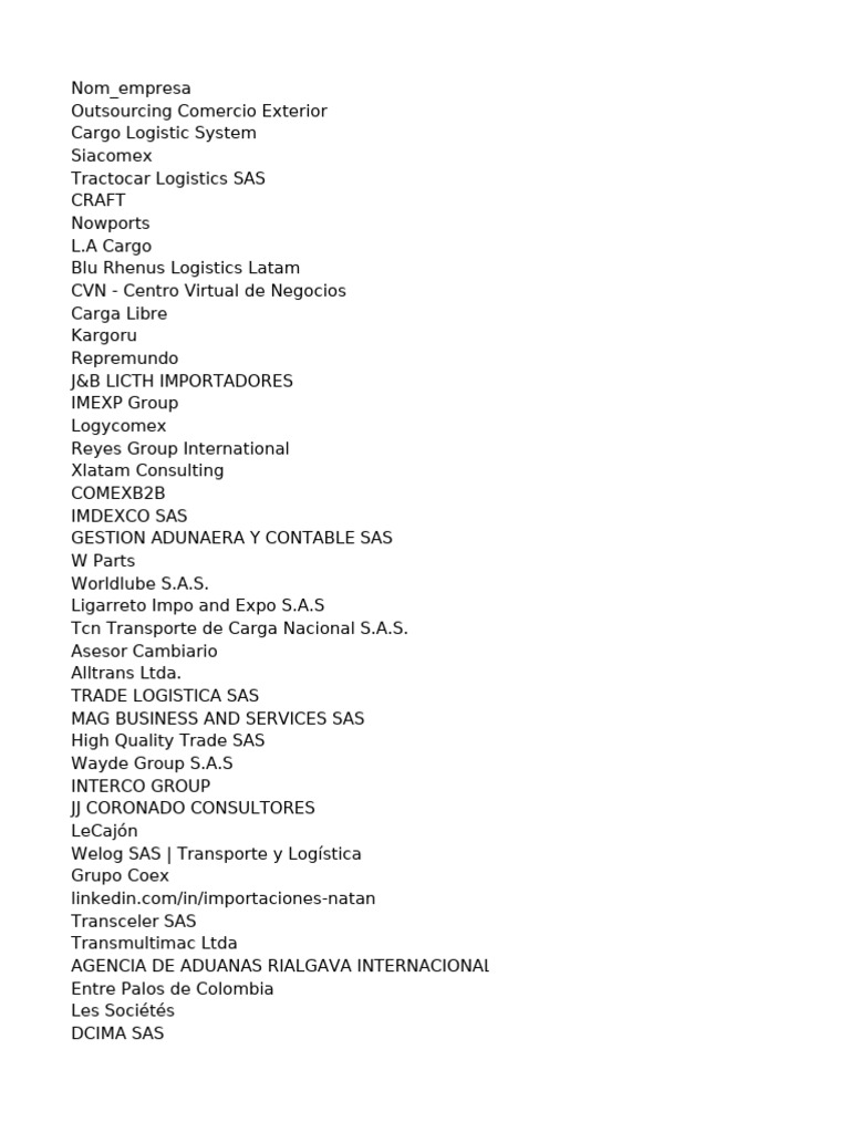 Import Export | PDF | Bogotá | Logística