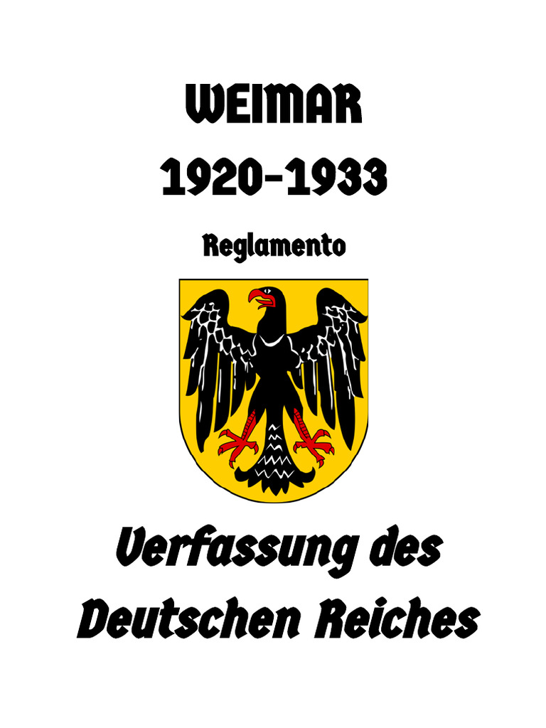 Juego de Estrategia Weimar 1920-1933 | PDF | República de Weimar ...