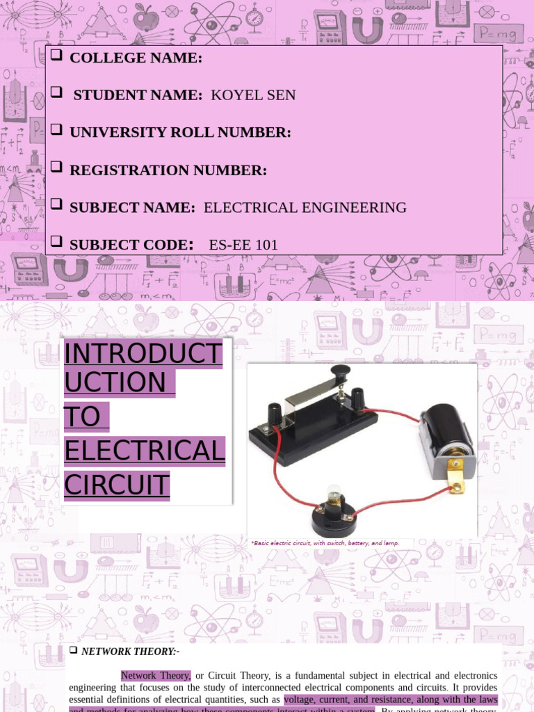 Introduction To Electrical Circuit | PDF | Electrical Network ...