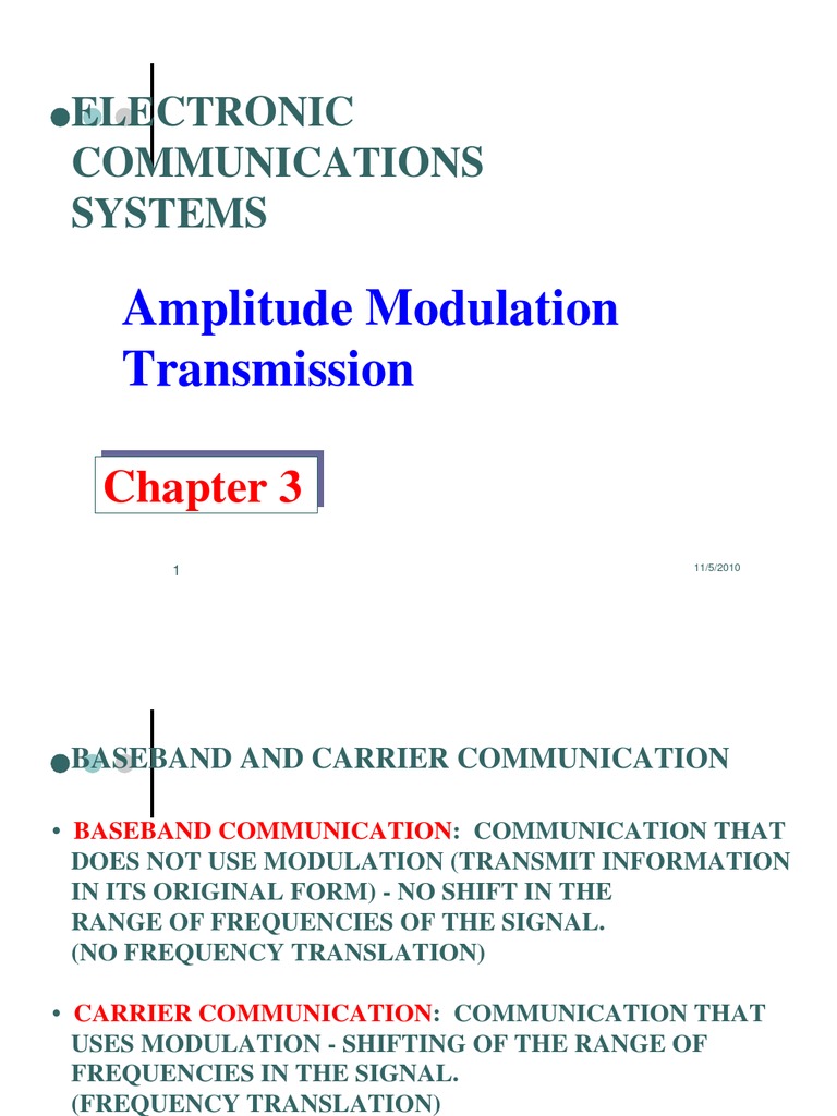 03-Amplitude Modulation Transmission | PDF
