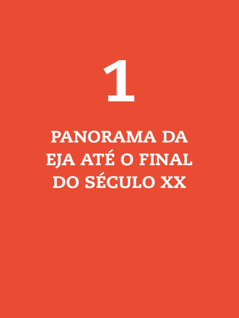 Panorama Da EJA Até o Século XX | PDF | Alfabetização | Brasil