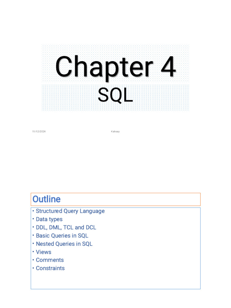 Presentationprint Temp | PDF | Sql | Databases