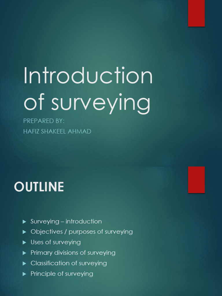 Surveying Basics for Engineers | PDF | Surveying | Geographical Technology