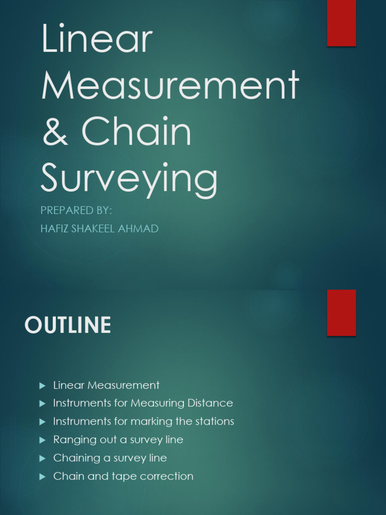 Linear Measurement & Chain Surveying | PDF | Surveying | Distance