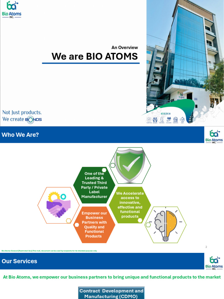 Bio Atoms Inc - Corporate Presentation (2) | PDF