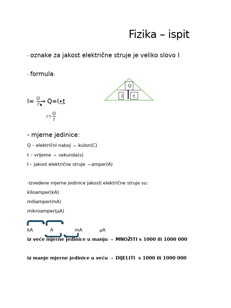 Fizika - Ispit | PDF