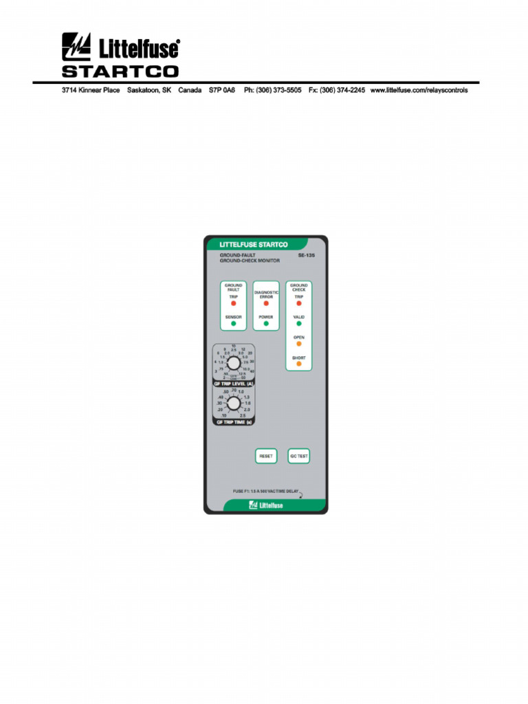 SE_135_Manual-PT-BR | PDF | Relé | Rede elétrica