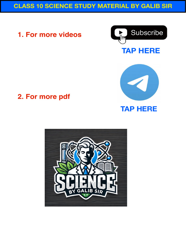 Class 10 Class 10 Physics All Chapter Notes by Galib Sir | PDF