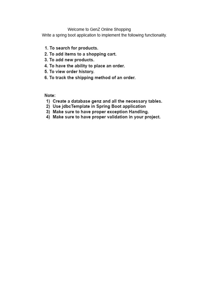 Spring Boot E-Commerce App Guide | PDF