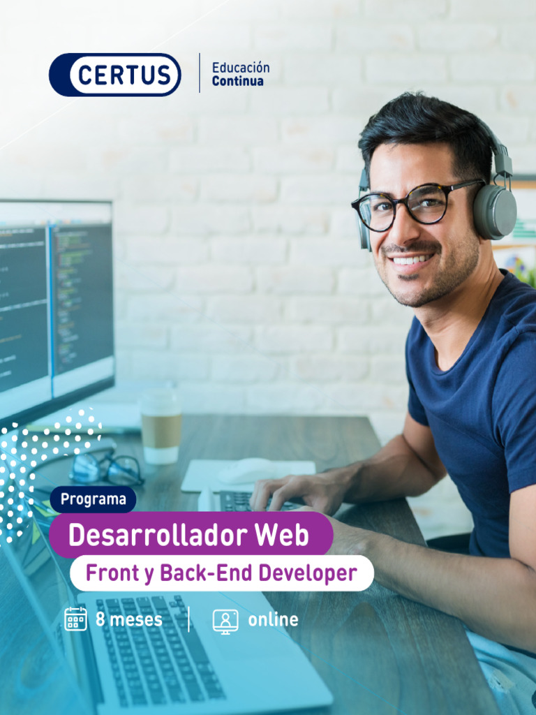 Brochure Desarrolladorweb Certus | PDF | Red mundial | Internet y web