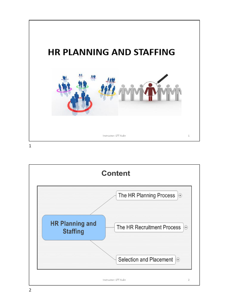 Part 4 - HR Planning and Staffing | PDF | Recruitment | Human Resources