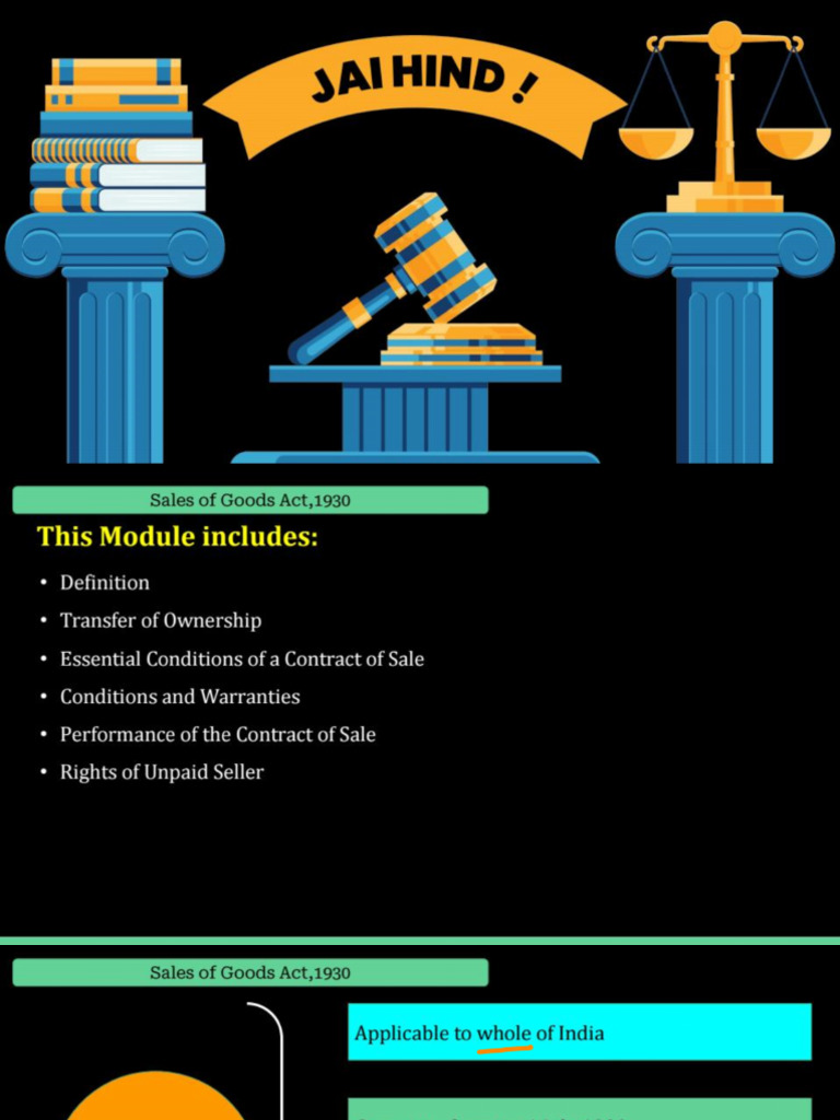 CMA Foundation Law_SOGA,1930_CMA Disha Dua | PDF