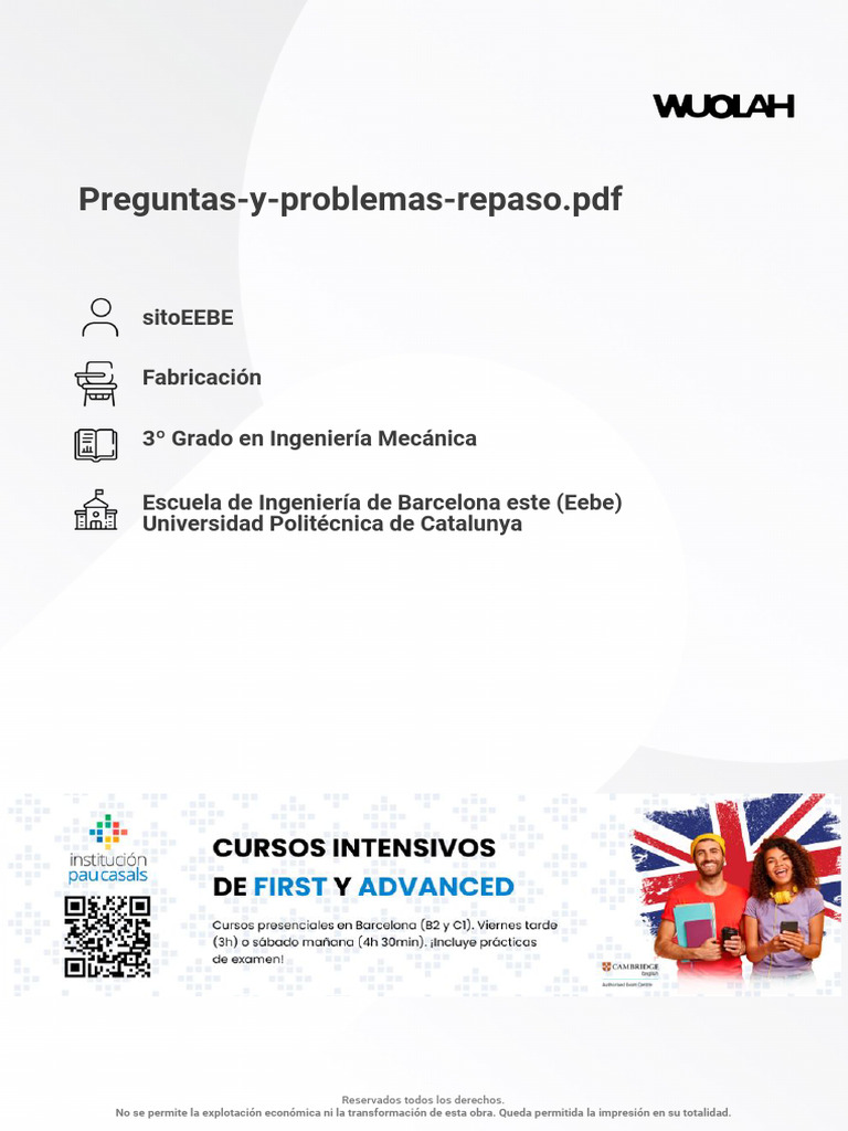 Wuolah Free Preguntas y Problemas Repaso | PDF