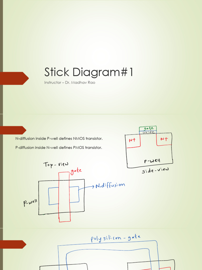 Stick Diagram#1 | PDF