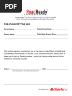 Virginia 45-Hour Driving Log Template | PDF