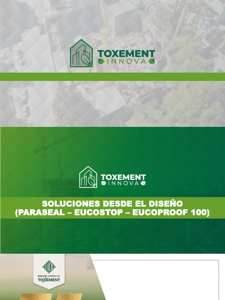 Paraseal Eucostop Eucoproof - Toxement Innova - 2024. | PDF | Hormigón ...