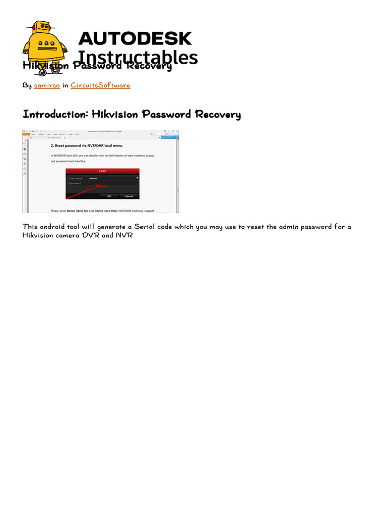Hikvision Passworstructables | PDF