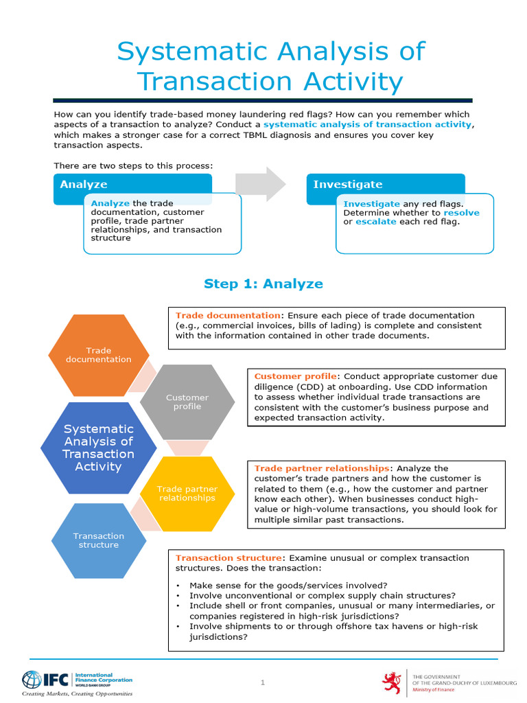 Systematic Analysis of Transaction Activity Rev | PDF | Business