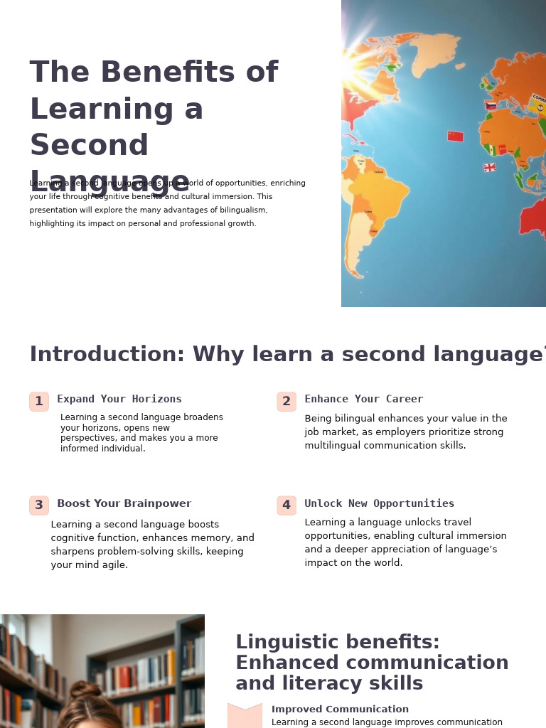 Benefits of Learning a Second Language | PDF | Multilingualism | Second Language