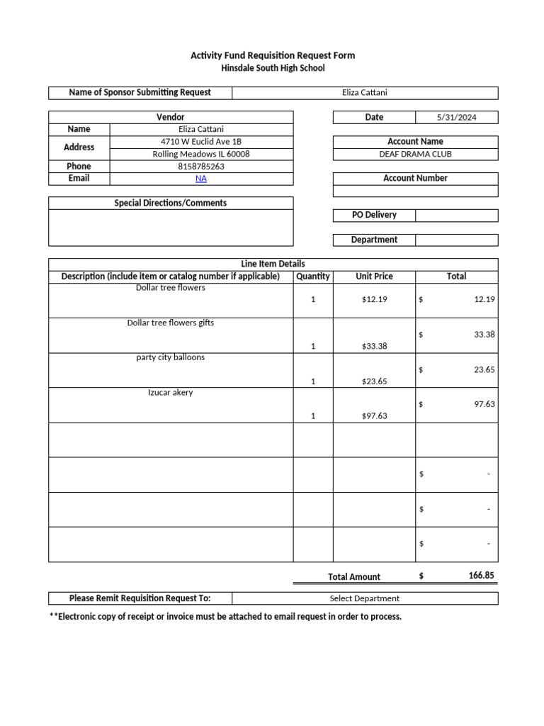 Deaf Drama Reimburse Dollar Tree Party City Bakery | PDF | Receipt