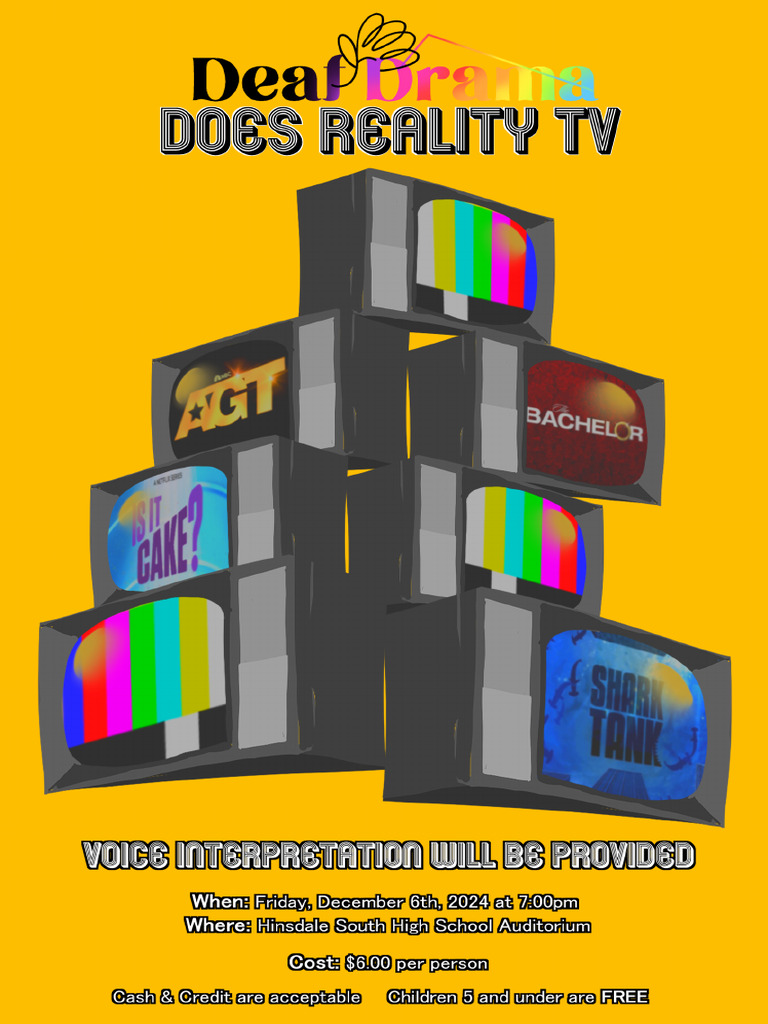 Deaf Drama Does Reality TV Flyer | PDF